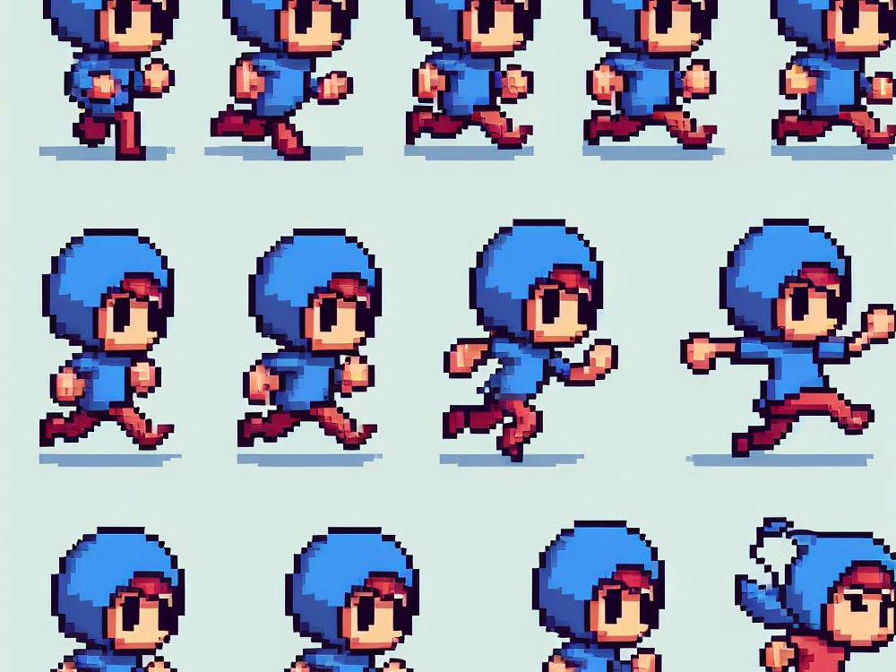 Pixel art sprite sheet and animation | Upwork