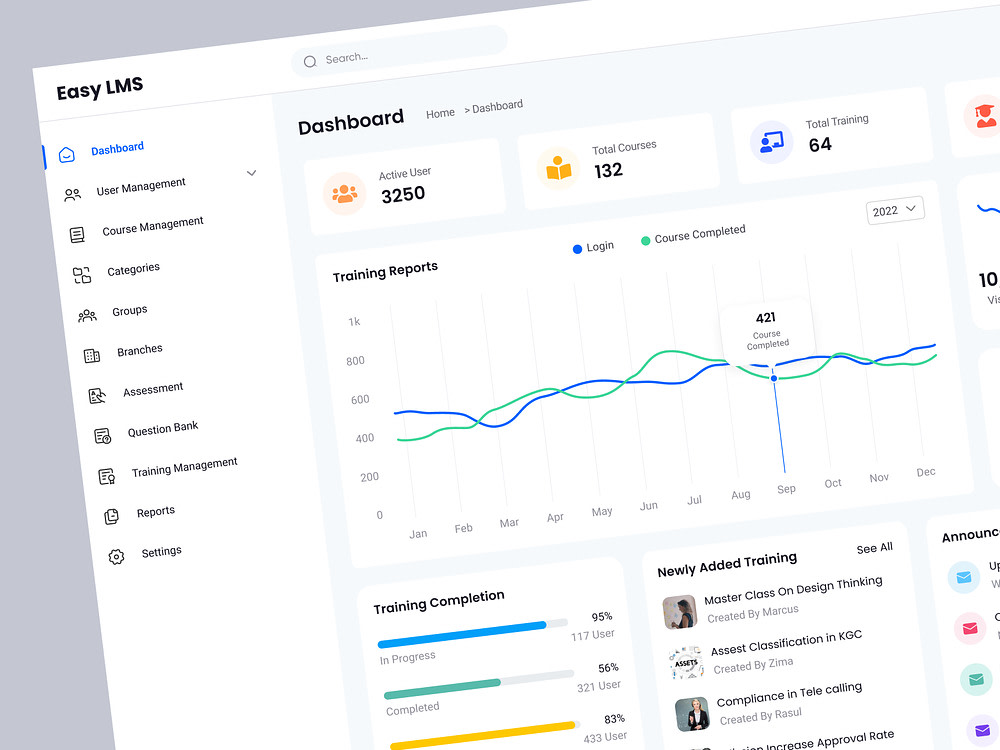 Sass Web App UIUX Design | Upwork