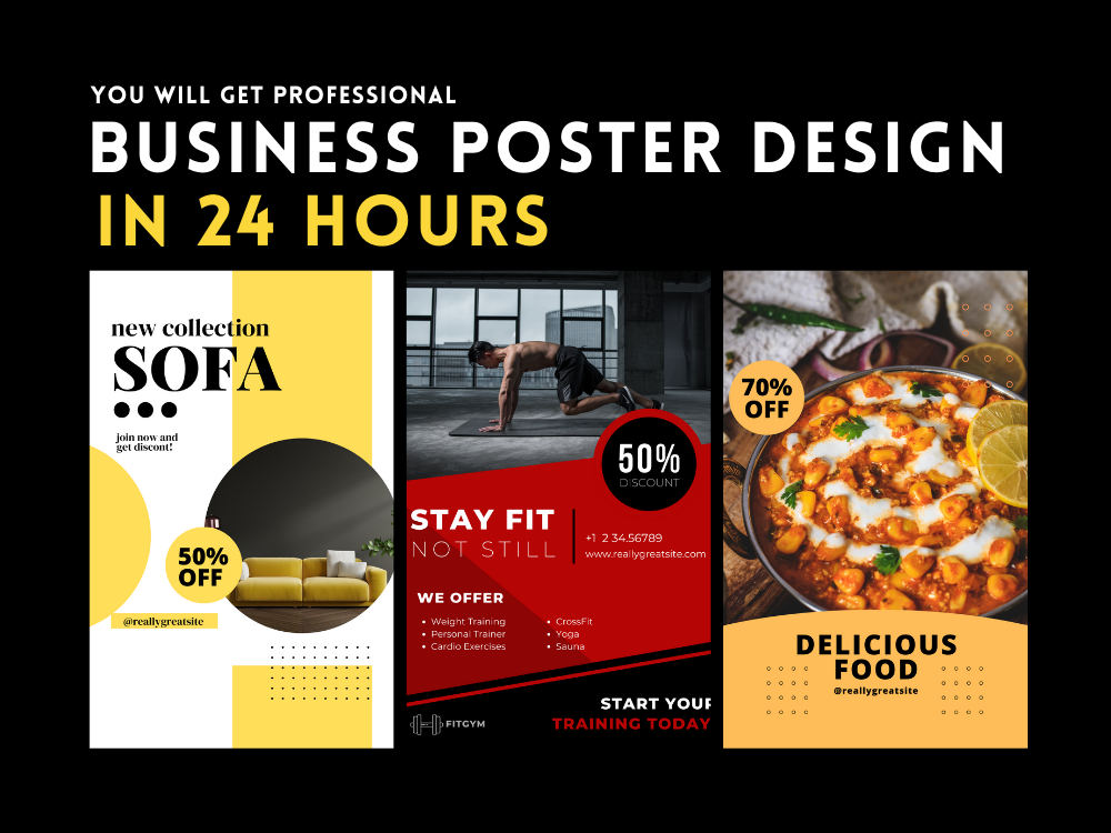 Professional business poster design in 24 hours | Upwork