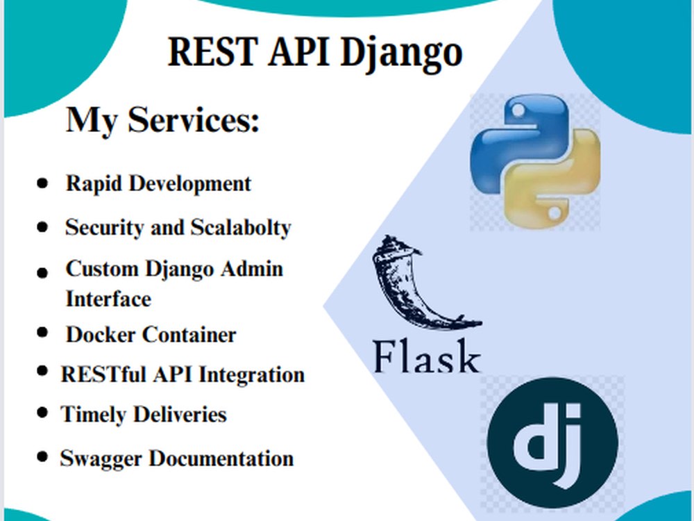 Fully responsive and security oriented apps with Django, Flask | Rest API's | Upwork