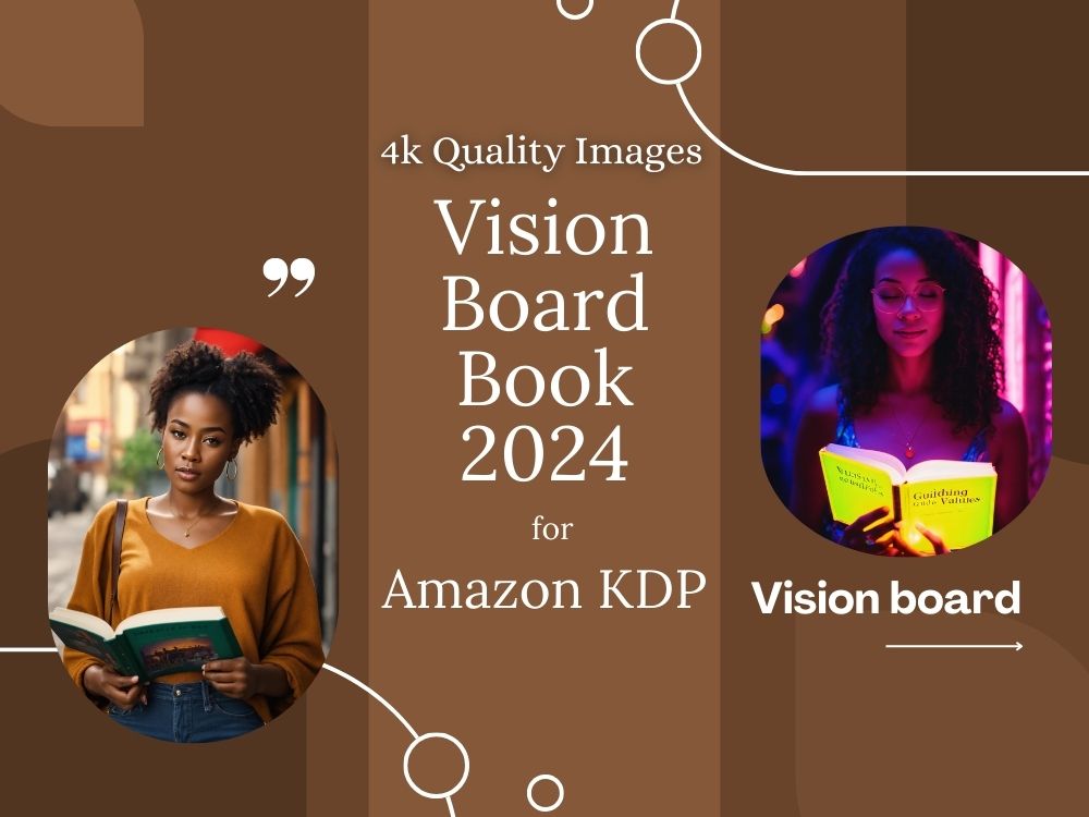 Vision board book with 4k Quality Images for KDP | Upwork