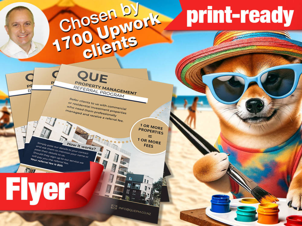 A marketing print-ready flyer (pdf) | Upwork