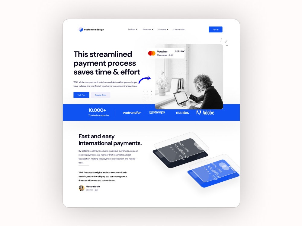 Beautiful landing page designs | Upwork