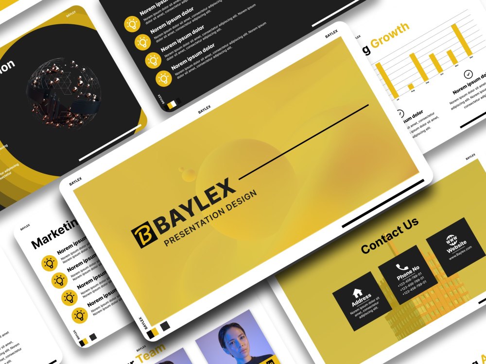 A well crafted and branded pitch deck presentation design | Upwork