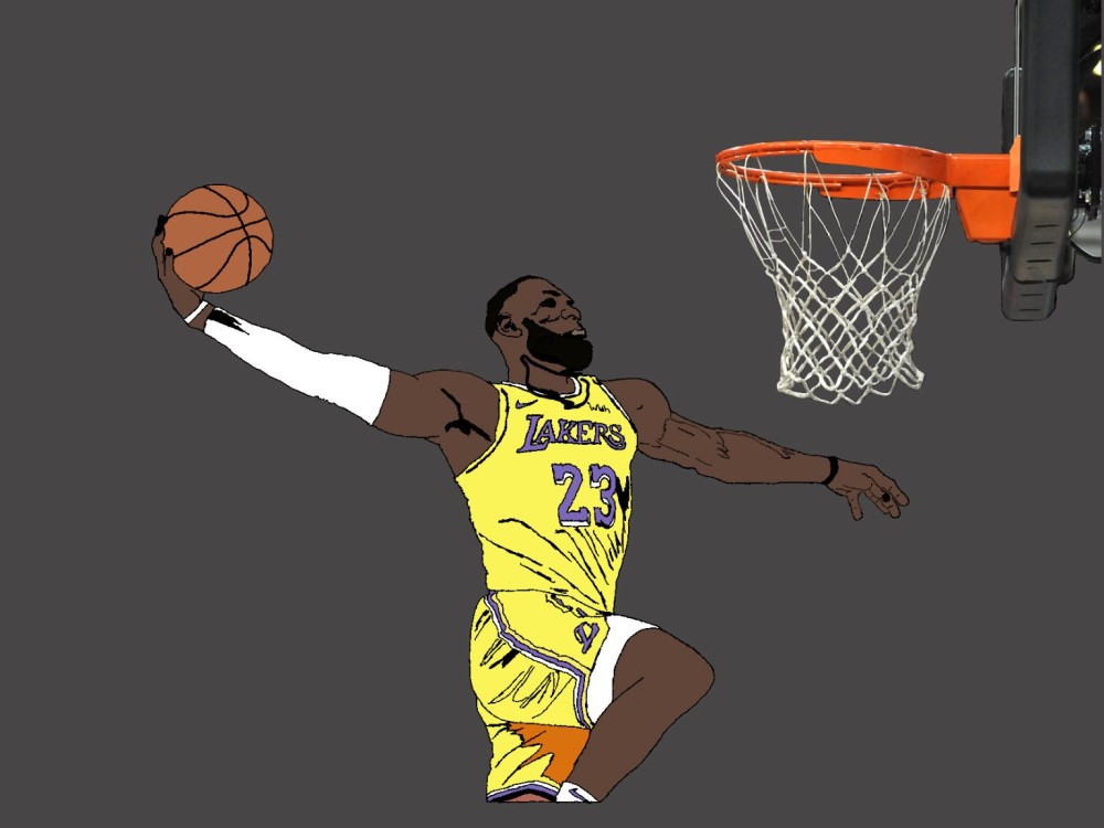 A sketch drawing of King James drawn by me. | Upwork