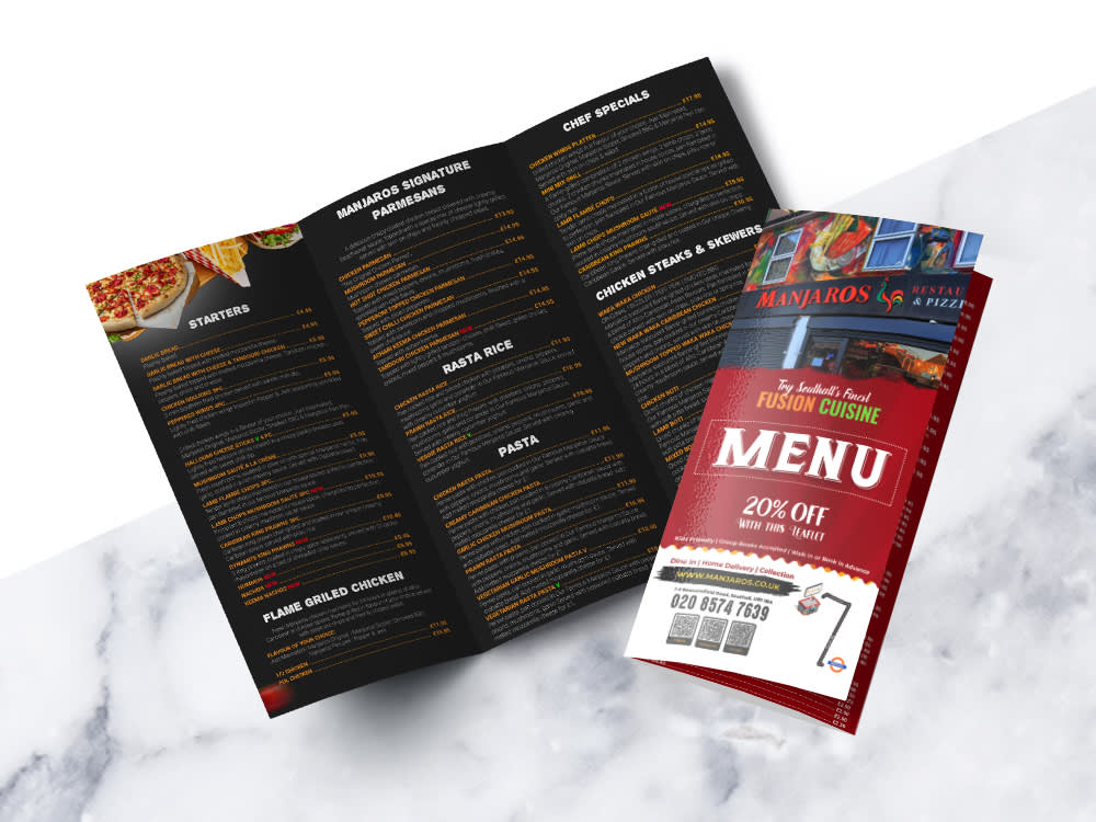 Amazing Menu card design for your food court or Resturant | Upwork