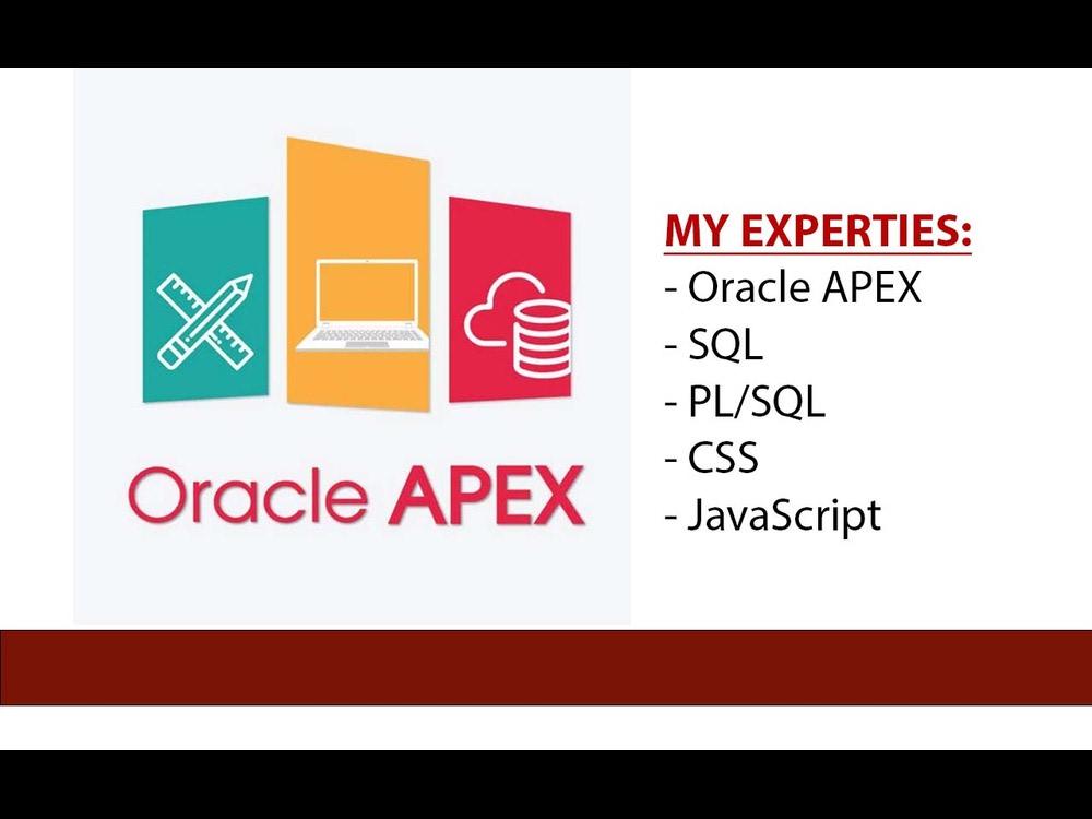 An Applications In Oracle Apex Upwork