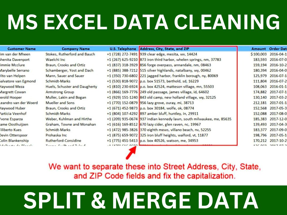 Excel Data Entry Cleaning And Formatting Service Upwork