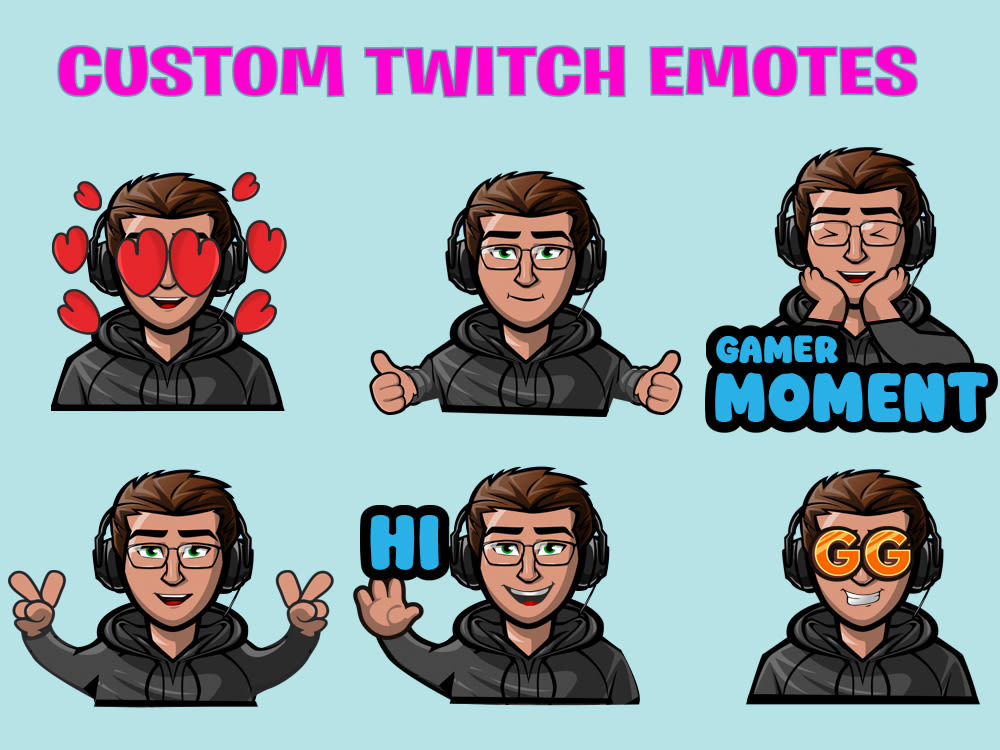 A fantastic emotes and sub badges for twitch, discord, YouTube channels ...