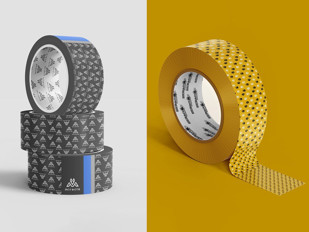 Custom tape, roll tape, lid tape, washi tape, duct tape, or packaging ...