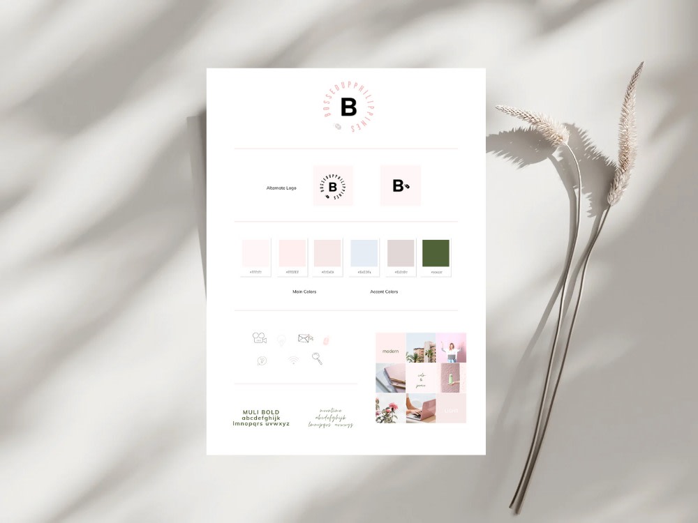 Modern Minimalist Brand Kit | Upwork