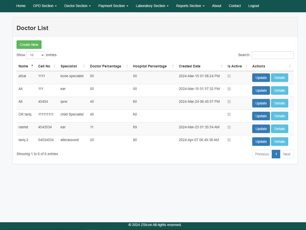 OPD and Laboratory System | Upwork