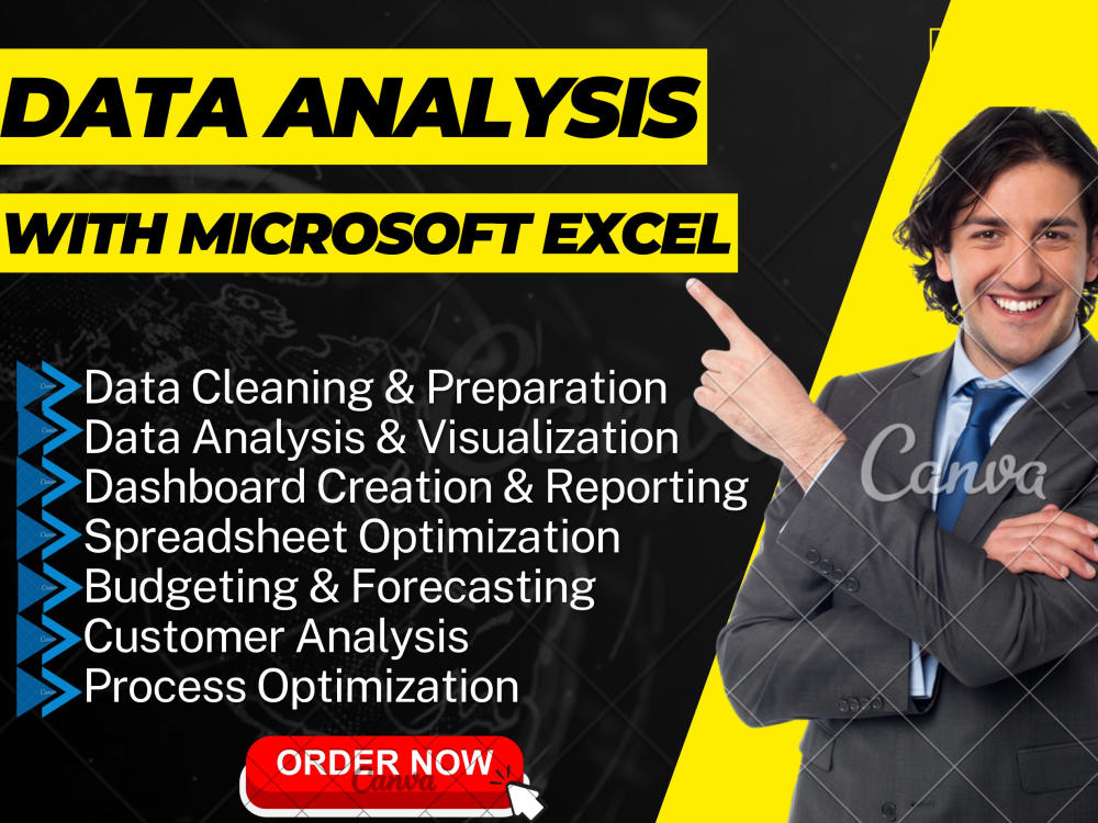 My expert data analysis service using Microsoft Excel | Upwork