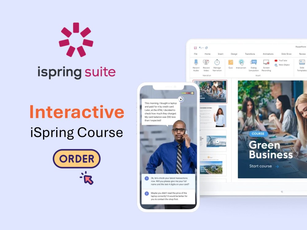 Interactive eLearning course in iSpring | Upwork