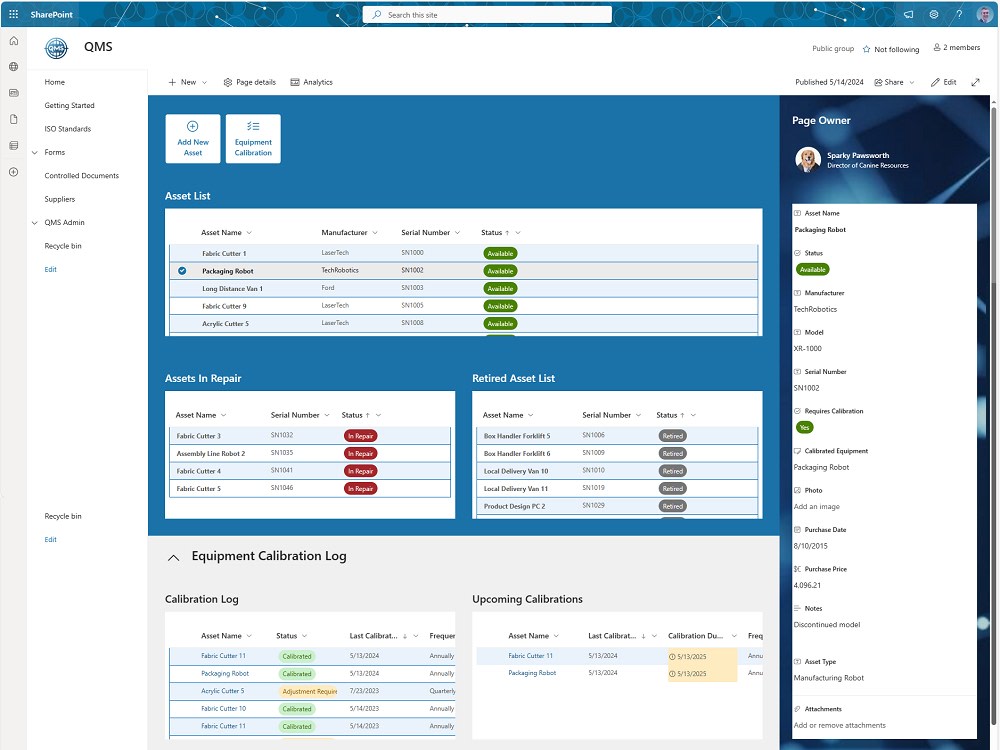 Quality Management System (QMS) built on SharePoint & Power Platform | Upwork