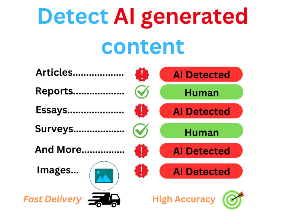 A machine learning model to detect AI generated content and images | Upwork