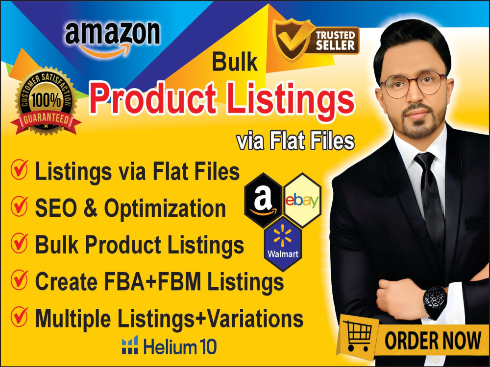 Create Amazon Product Listings & variations | Amazon flat file expert ...