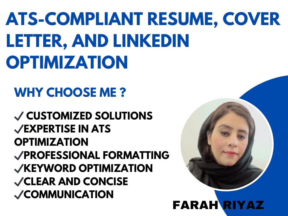 ATS-Compliant Resume, Cover Letter, and LinkedIn Optimization | Upwork