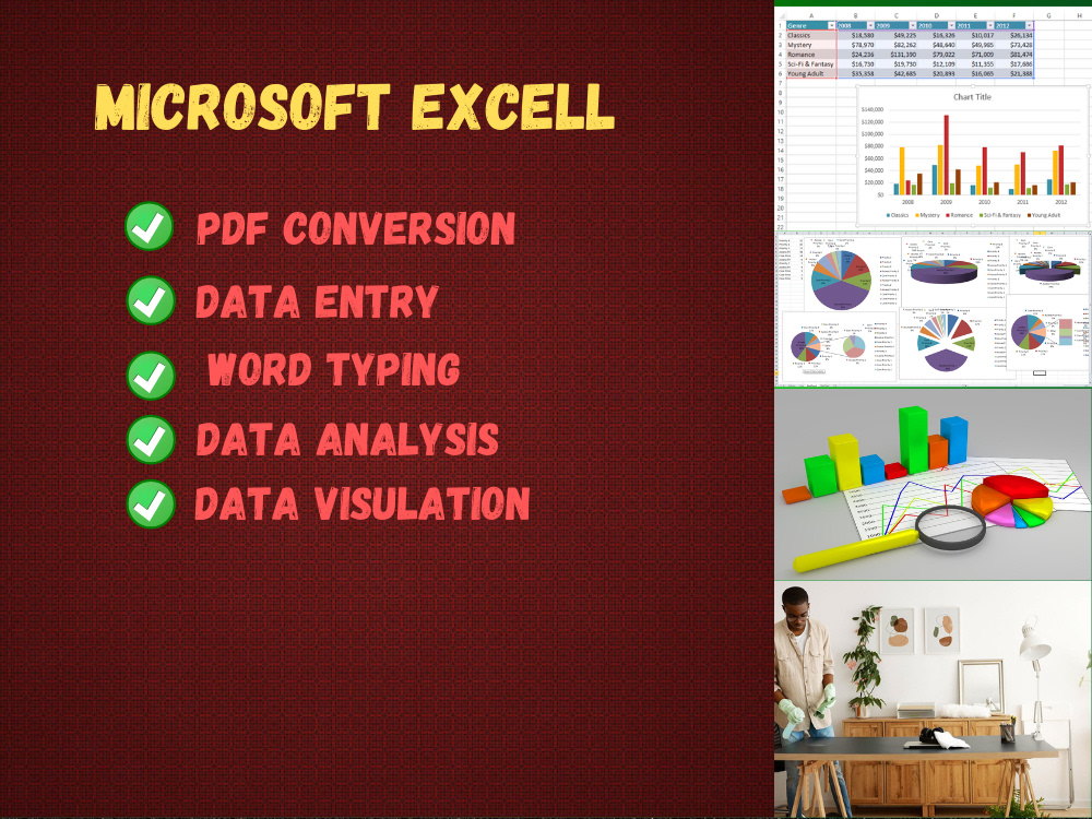 Data entry specialist with all types of data entry Excel, Word typing ...