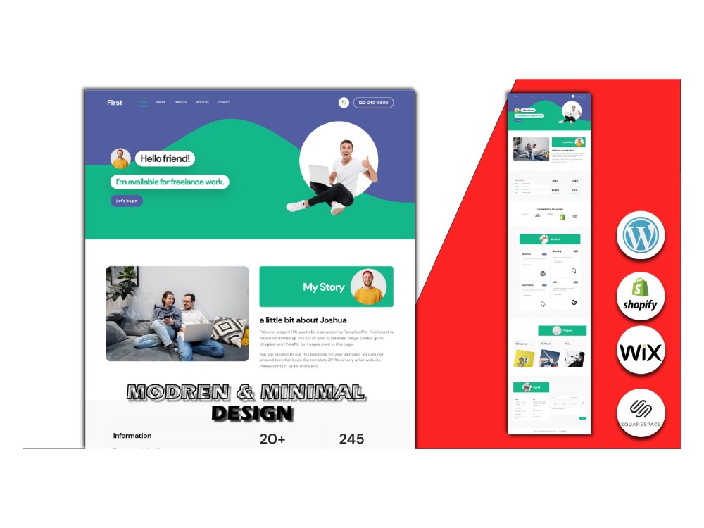 A responsive and modren website | Upwork