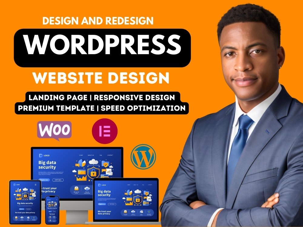 Design create redesign revamp wordpress elementor website html css | Upwork