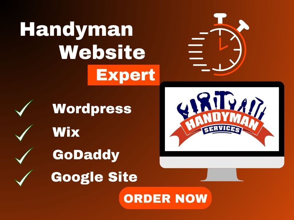 Responsive cleaning handyman construction electrician and plumbing website | Upwork