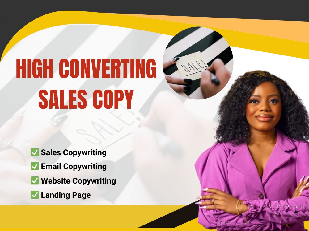 High Conversion Sales Copy, Landing Page, Email Copy, Ads by a ...