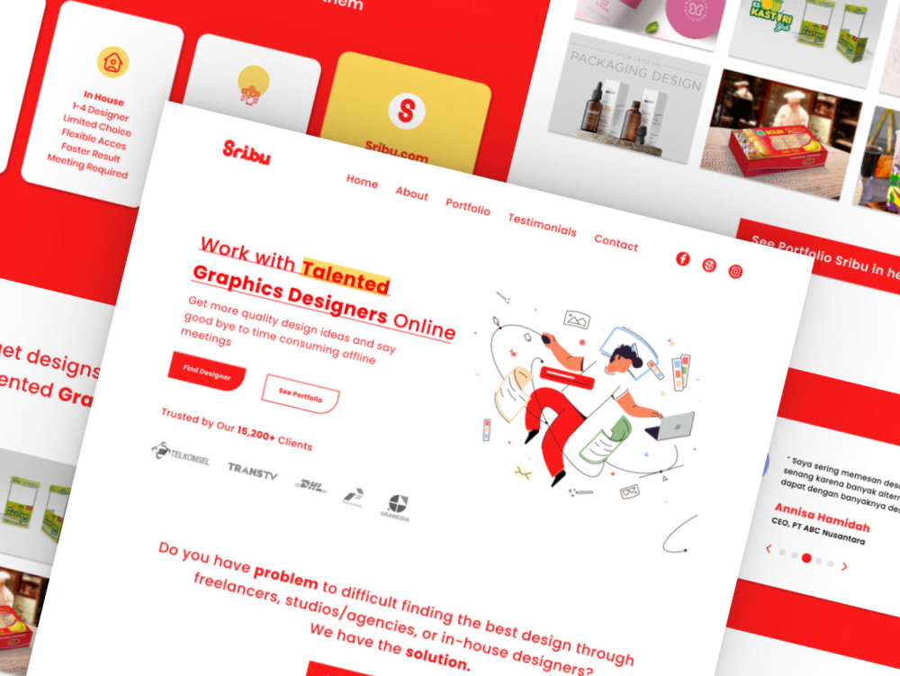 Creative and pretty landing page for your need | Upwork