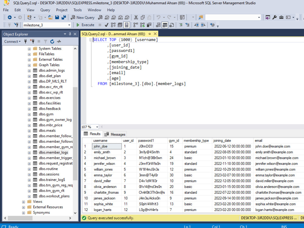 A fully functional database system tailored to your specific needs ...