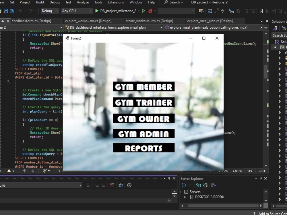 A fully functional database system tailored to your specific needs ...