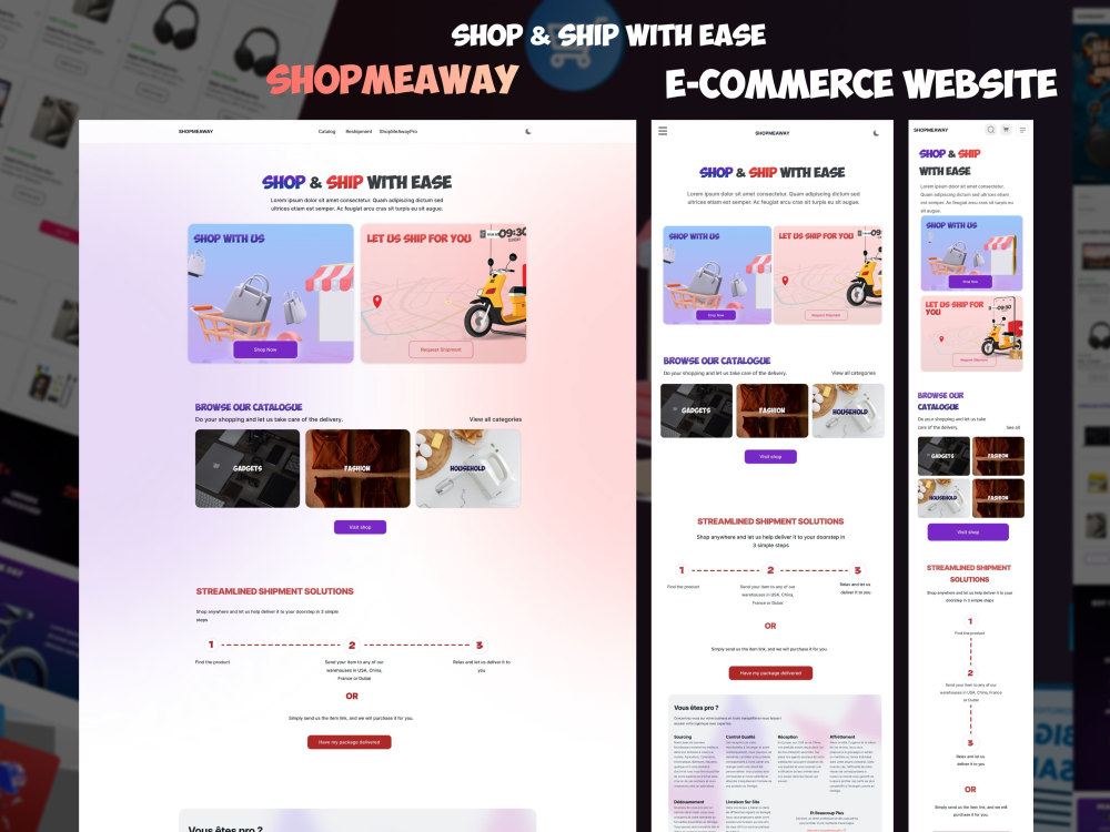 A fantastic UI design for an e-commerce website | Upwork