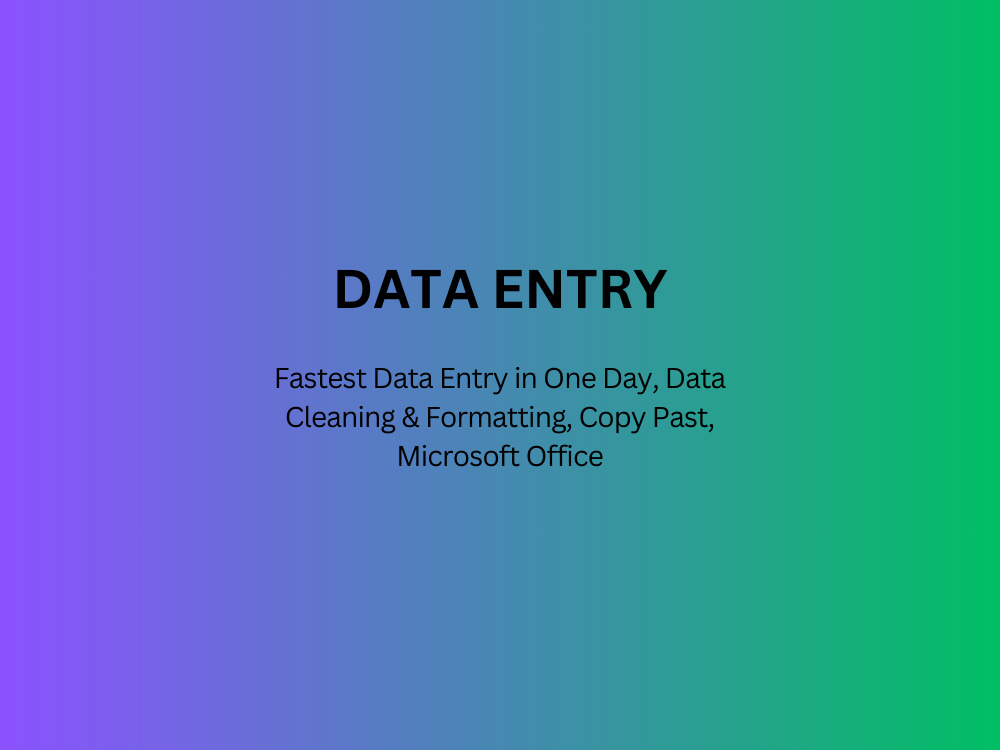 Efficient Data Entry Specialist Needed | Upwork