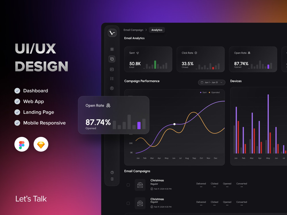 UI/UX design for your SaaS platform, Dahboard, web & mobile app, CRM ...
