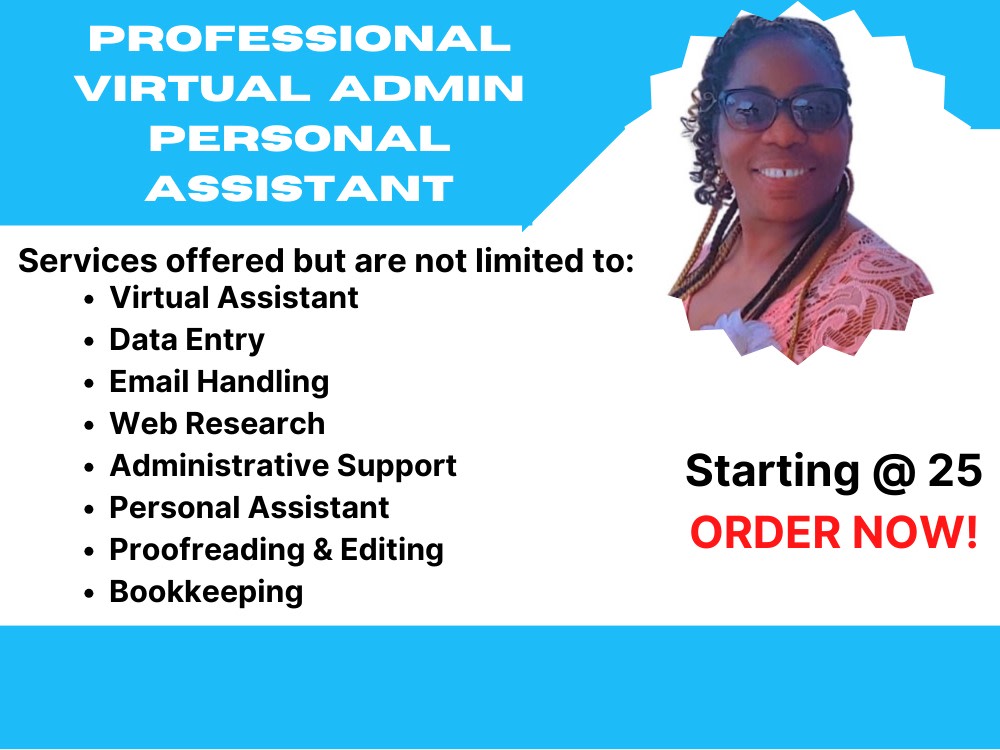 Professional dedicated organized Virtual Personal Admin Assistant | Upwork