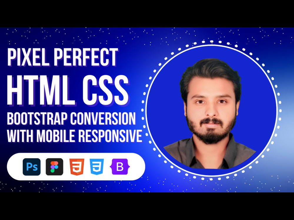 Figma to html css, psd to html css with mobile responsive bootstrap5 | Upwork