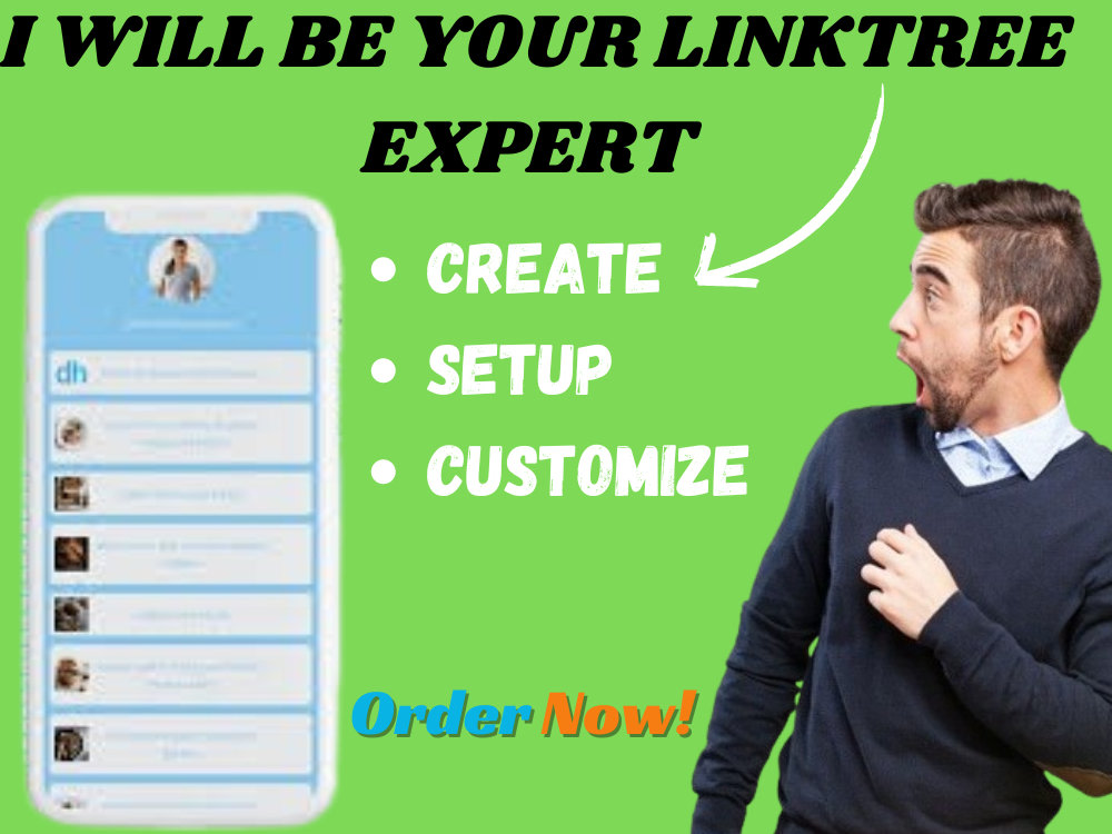 A set up linktree bio link landing page for social media | Upwork