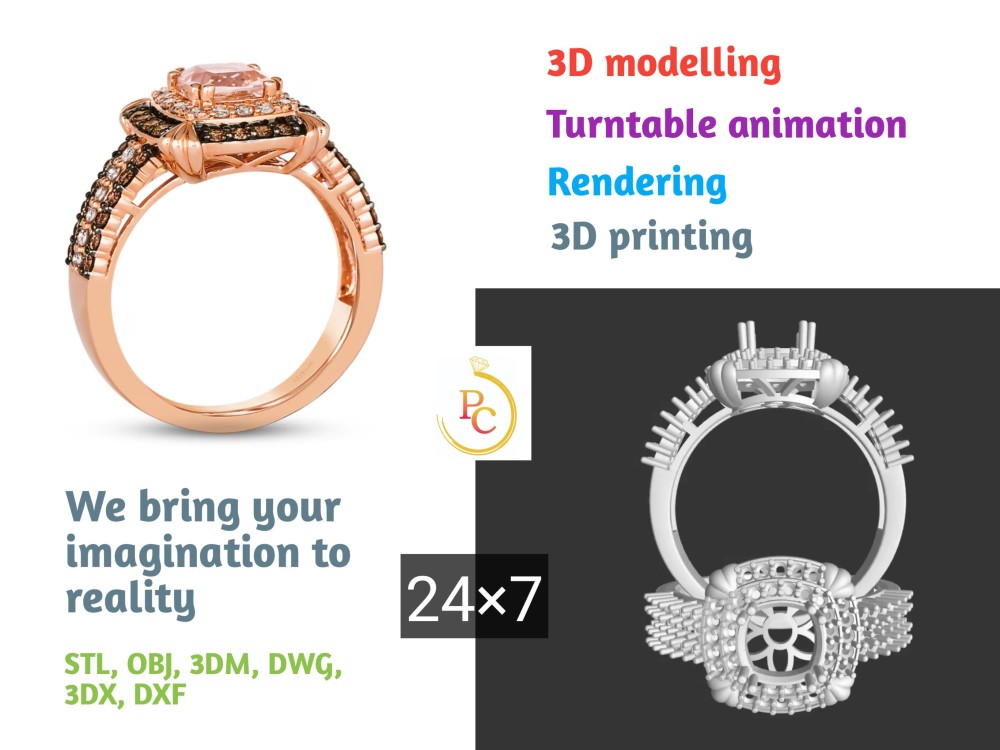 Professional 3D model Jewelry Cad Design & Rendering | Upwork