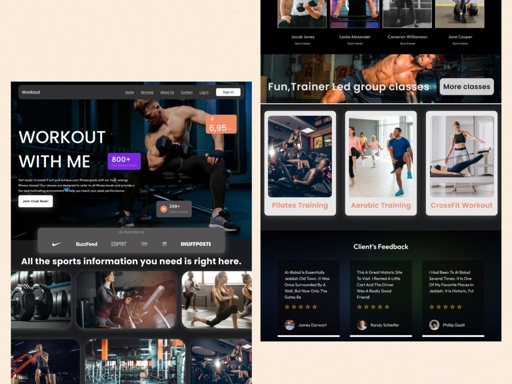 Amazing unique Website Landing Page UI UX design With figma | Upwork