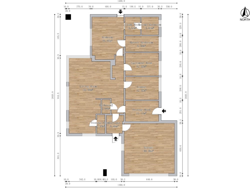 Residential/commercial/office 2D Floor Plan | Upwork