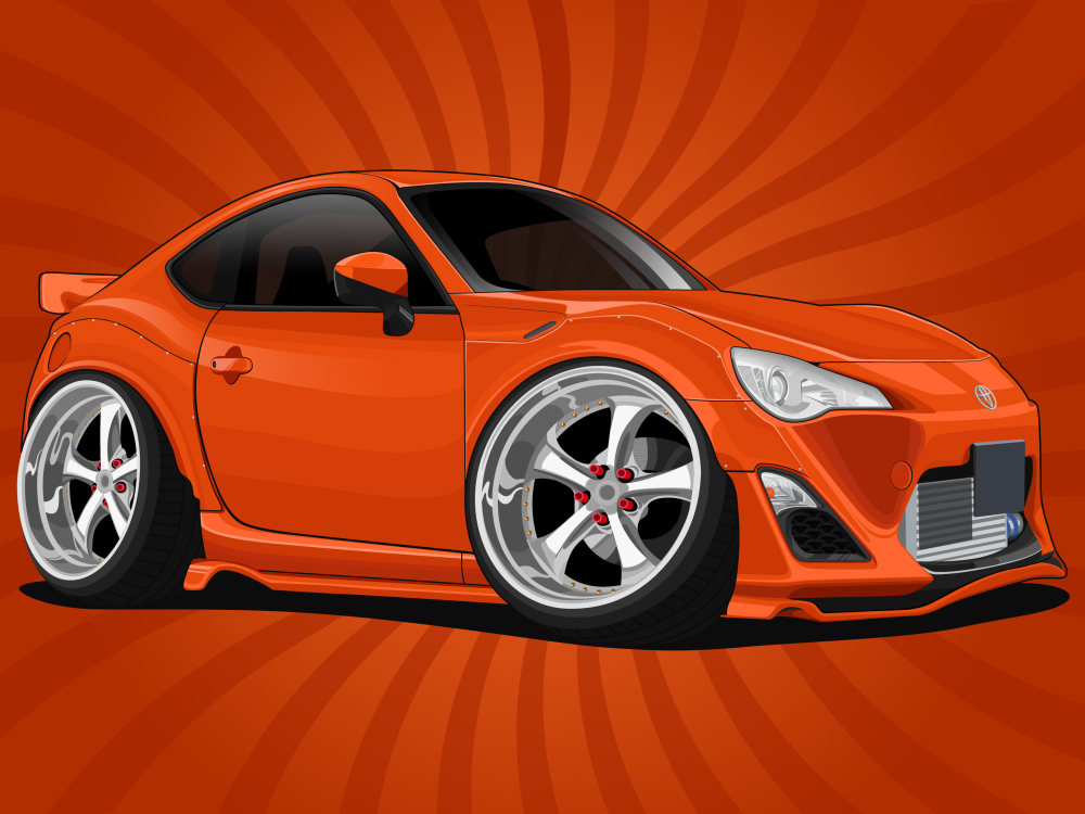 A vector car with unique style | Upwork