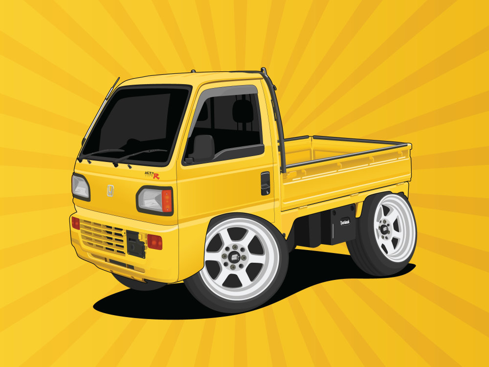 A vector car with unique style | Upwork