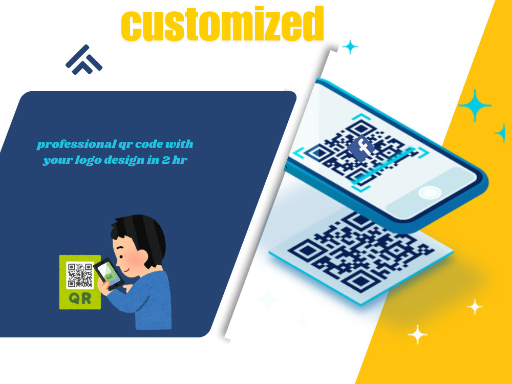 Create professional qr code design with your logo in 2 hr | Upwork