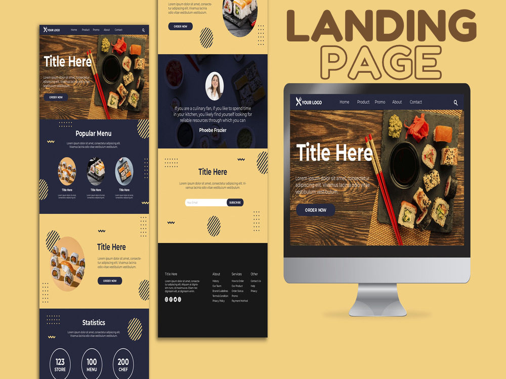 A Responsive Landing Page Development with HTML, React, Bootstrap | Upwork