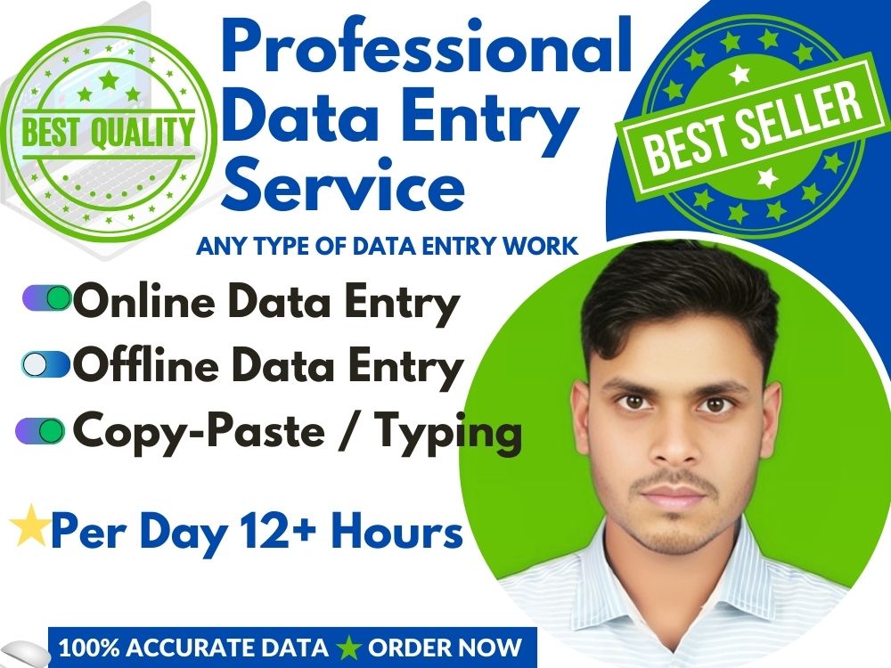 Quick Data Entry, Manual Typing, Copy Paste, Any File to Excel or Word | Upwork