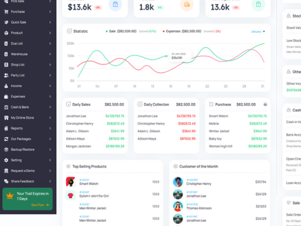 A web based, software developed, crm, desktop app, erp, pos, mlm, lms, saas | Upwork