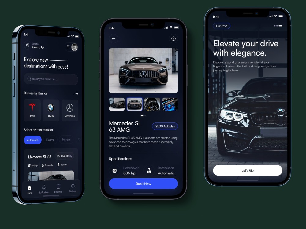 A Modern UI/UX Mobile App Landing Page and website Design UX/UI Design ...