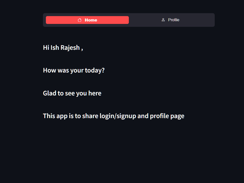 Streamlit application with login, signup and payments dashboard | Upwork