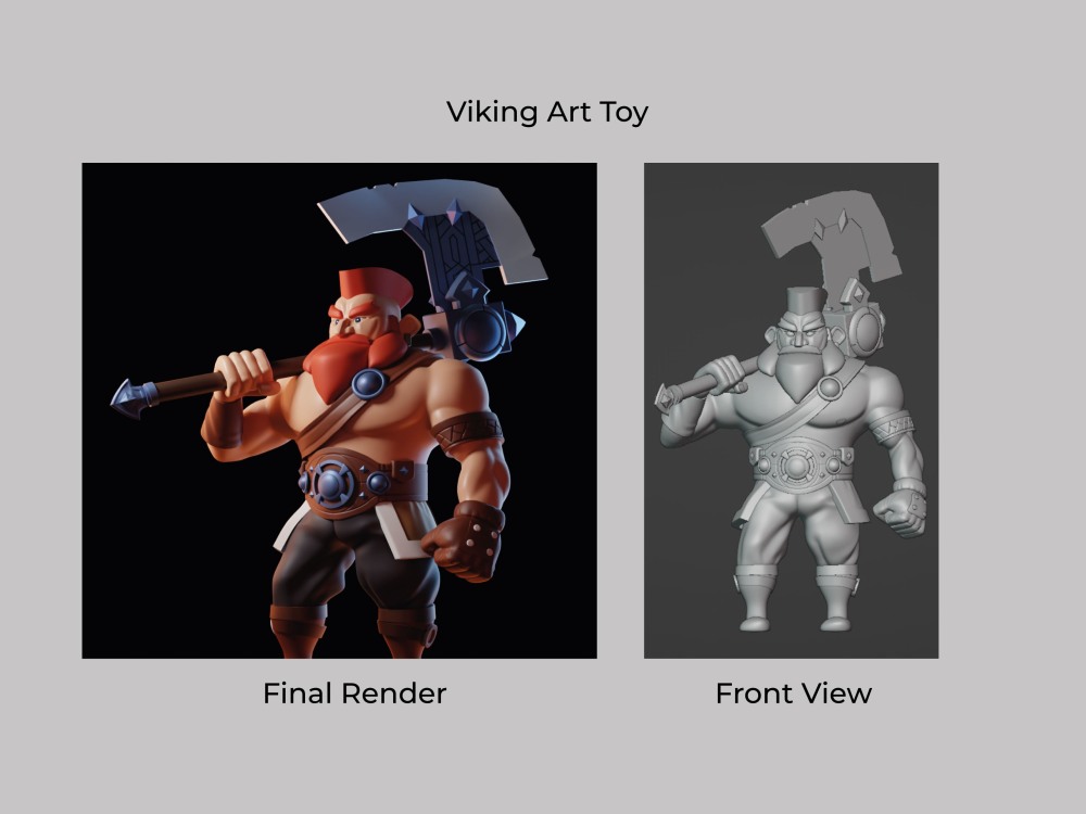 A 3D modeled character, ready for 3D printing. | Upwork