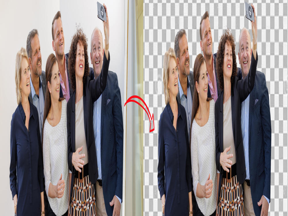 Alpha masking image cut out headshot remove background | Upwork