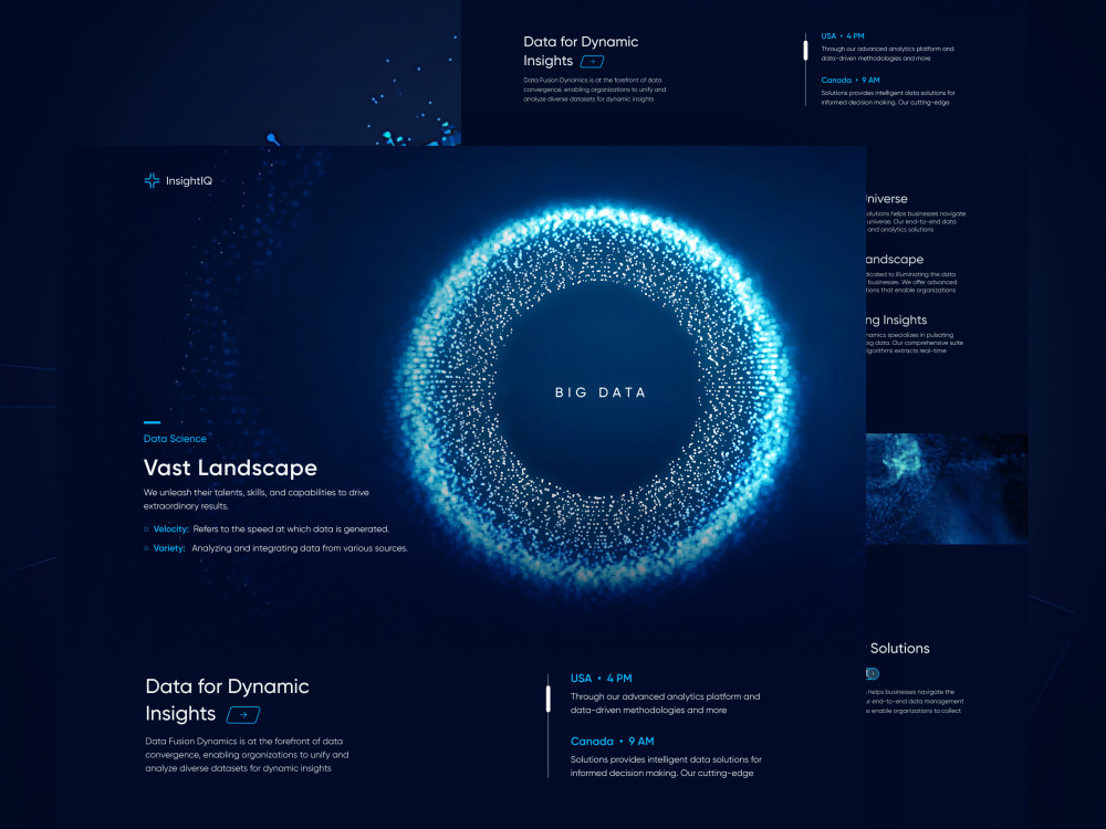 Professional dark UI/UX website design in Figma – Dark landing page ...